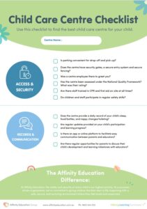 Childcare Centre Checklist Papilio Early Learning